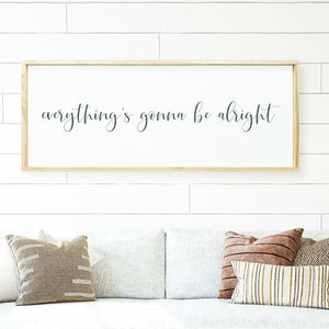 Everythings Gonna Be Alright Sign, Wood Sign, Handpainted, Wooden Sign ...