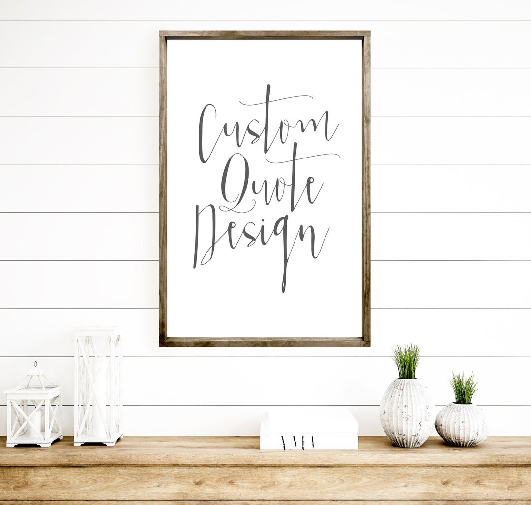 Custom Quote Wall Art | Personalized Wooden Sign | Inspirational Quote ...