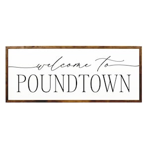 Welcome to Poundtown Sign – Funny Adult Humor Bedroom Decor - Etsy