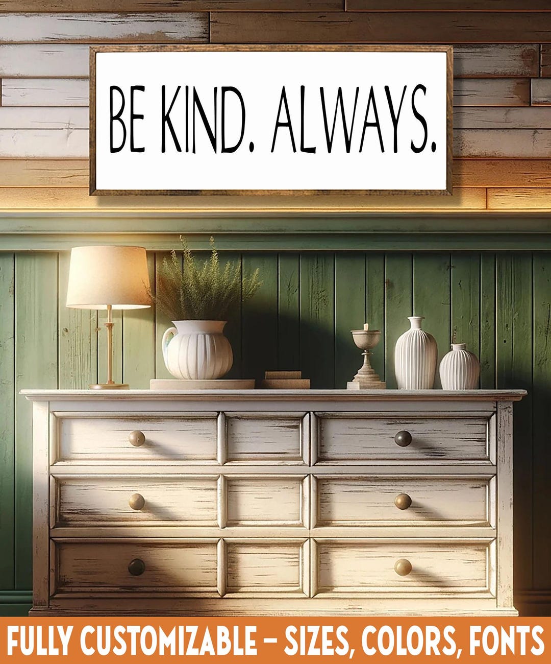 Be Kind. Always, Minimalist Framed Sign, Modern Wall Art - Etsy