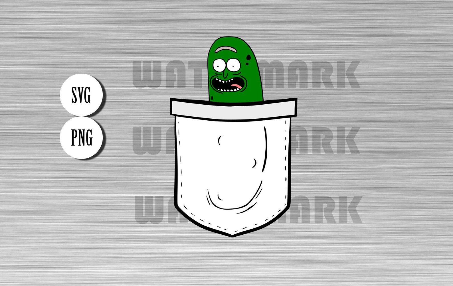 Pickle Rick Print and Cut Digital Download - Etsy