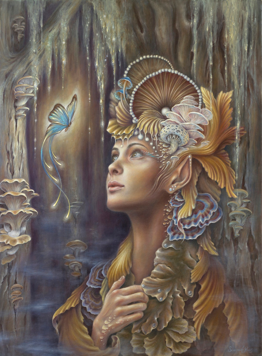 PAPER PRINT (archival) “A Nymph's Dream” 18”x 24” Fine-art Museum ...