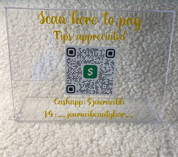 Custom Scan to Pay Acrylic Plaque - Etsy