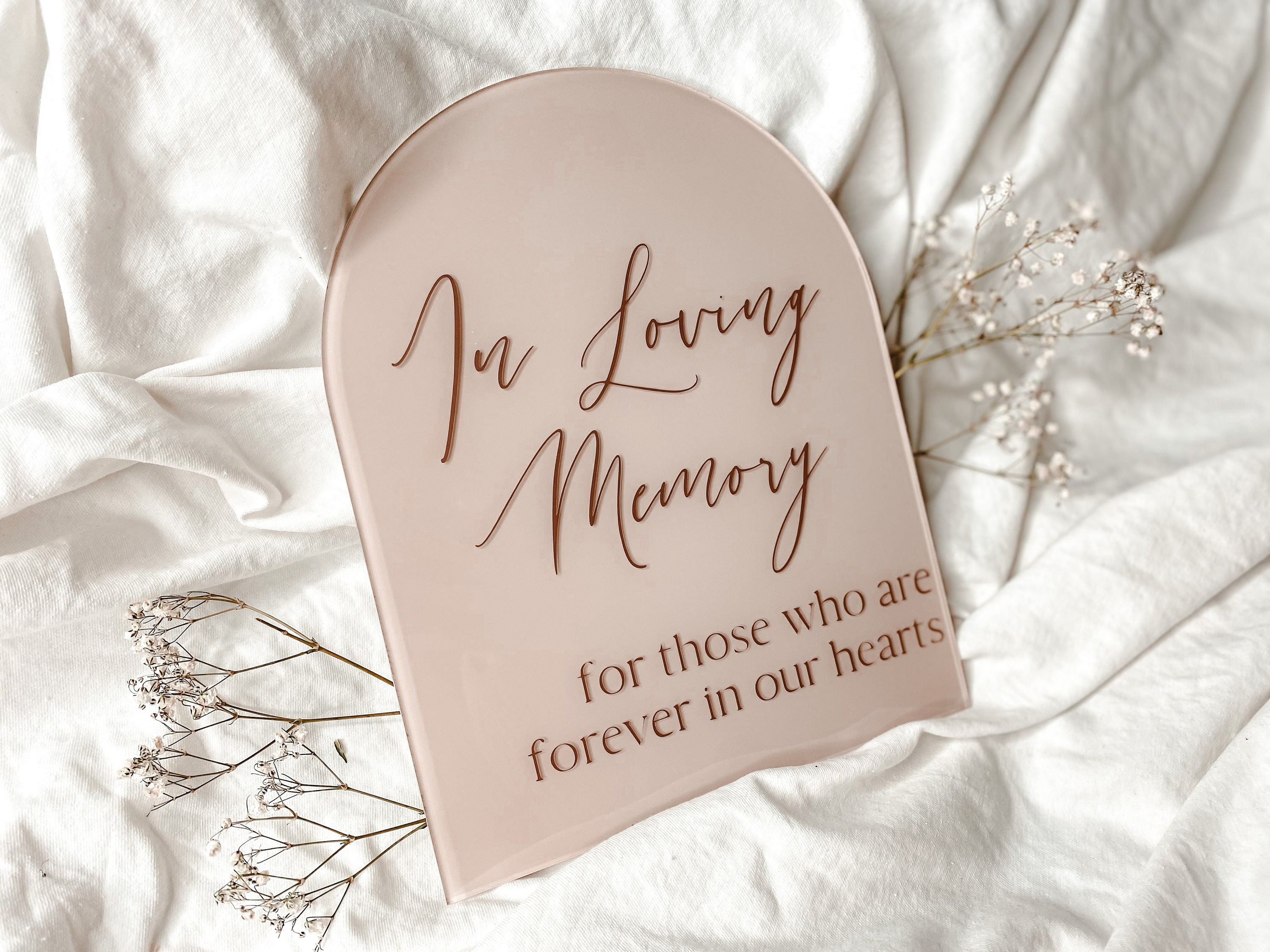 In Loving Memory Table Sign in Memory Wedding Sign Modern - Etsy Australia