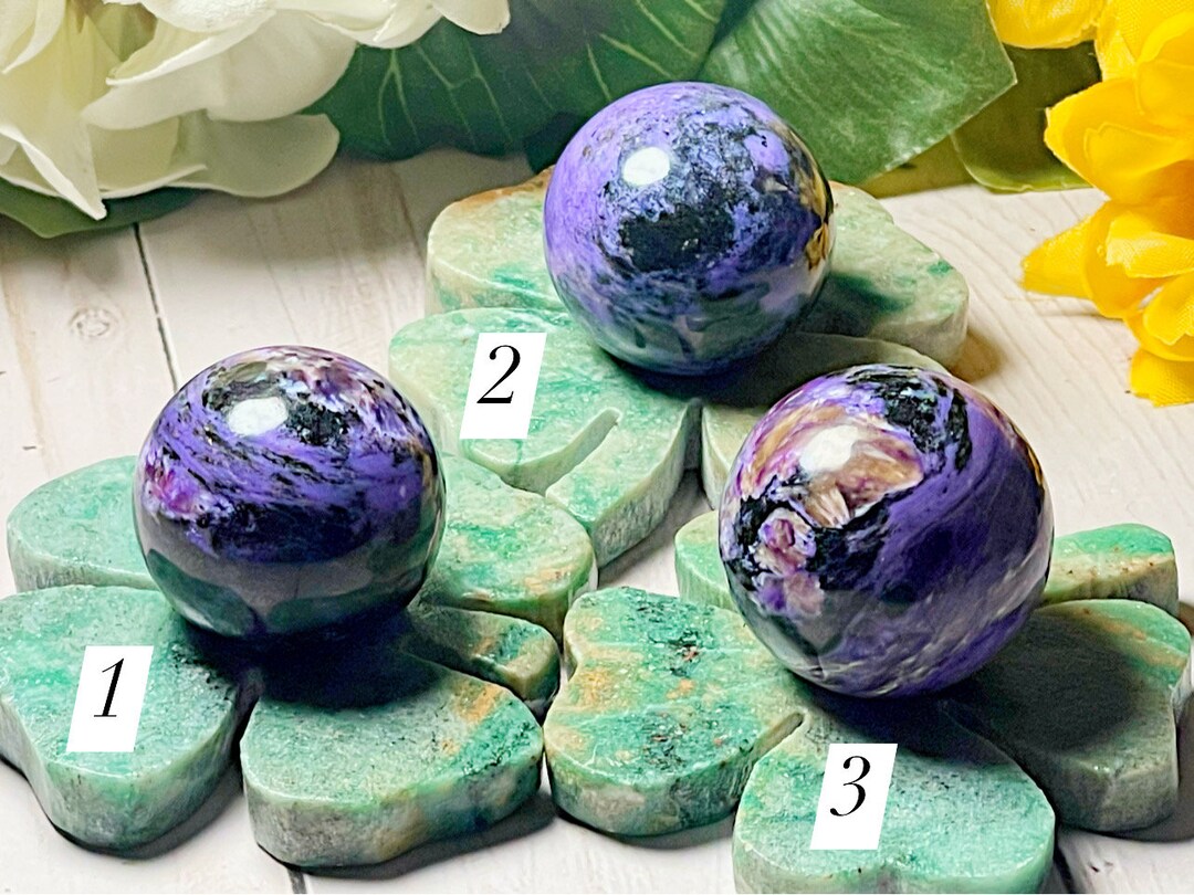 Charoite Sphere, Charoite From Russia, Charoite Gemstone, Rare Stone ...