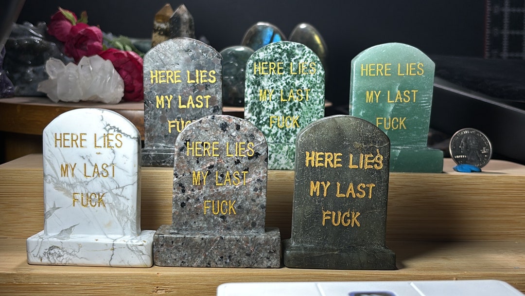 Crystal Gravestone, Crystal Tombstone, Office Decor, Gift Idea ...