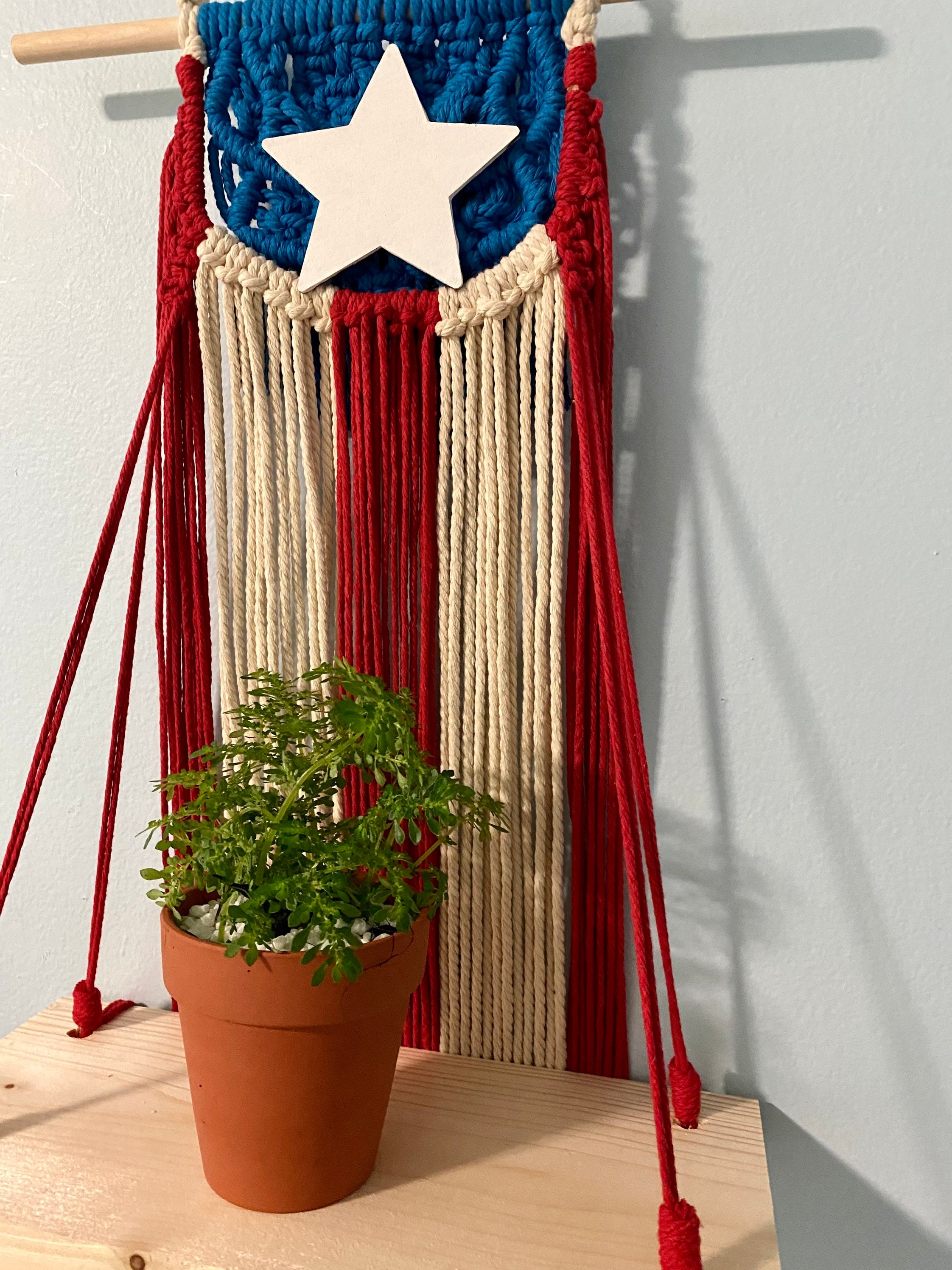 Macrame Puerto Rico Shelf | Etsy