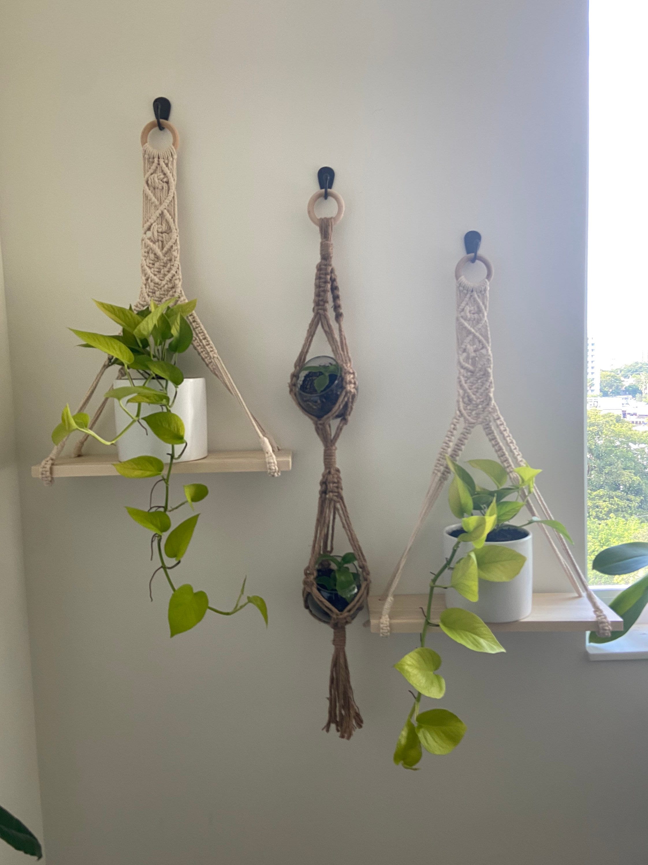 Macrame Shelf for Plants - Etsy