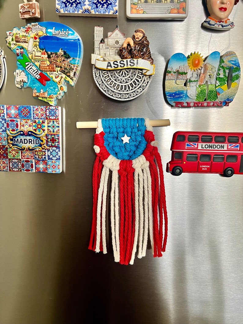 Fridge Magnet Puerto Rican Macrame - Etsy