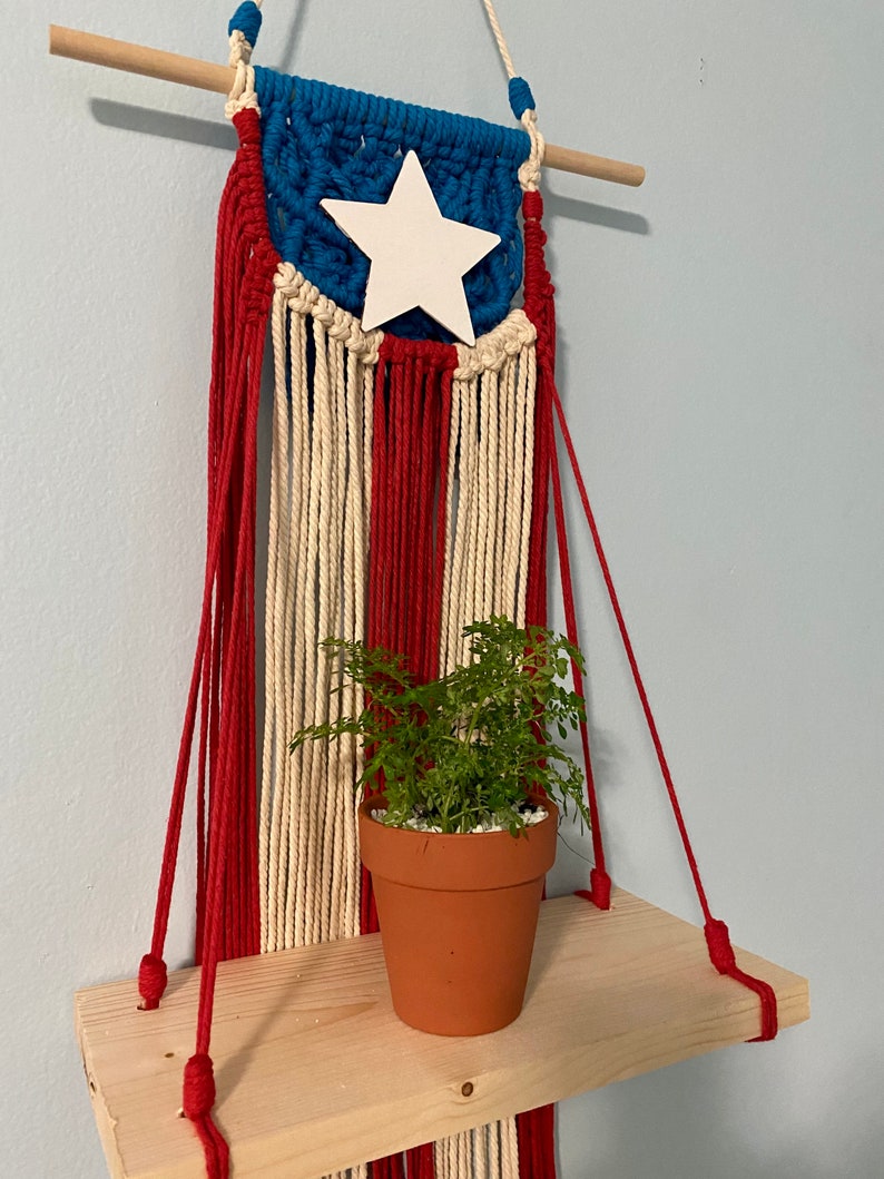 Macrame Puerto Rico Shelf | Etsy