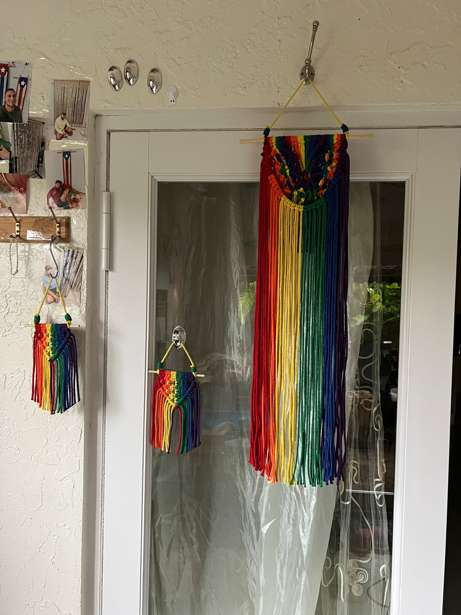 Macrame Medium Size Rainbow Flag - Etsy