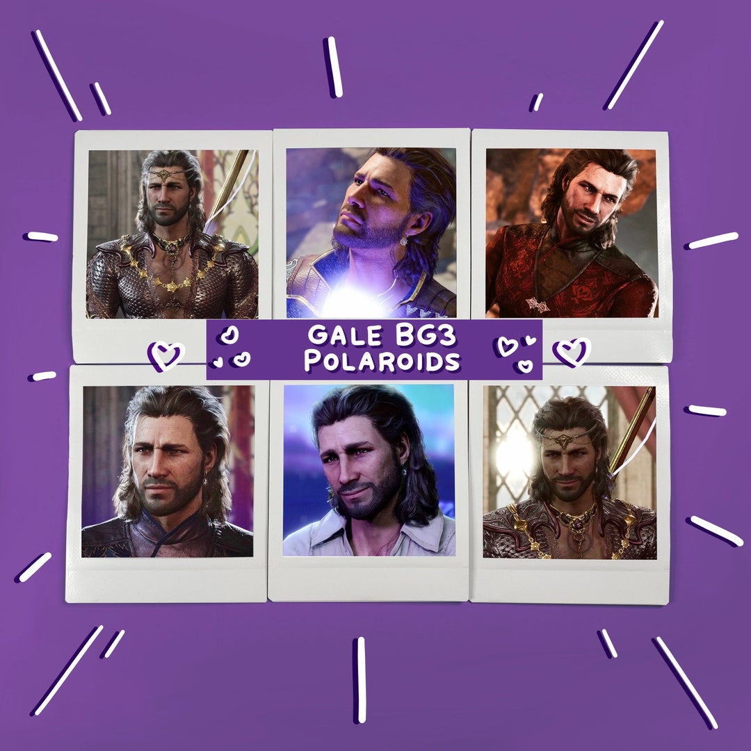 Baldurs Gate 3 Gale Polaroids / Polaroids / BG3 Character Polaroids ...