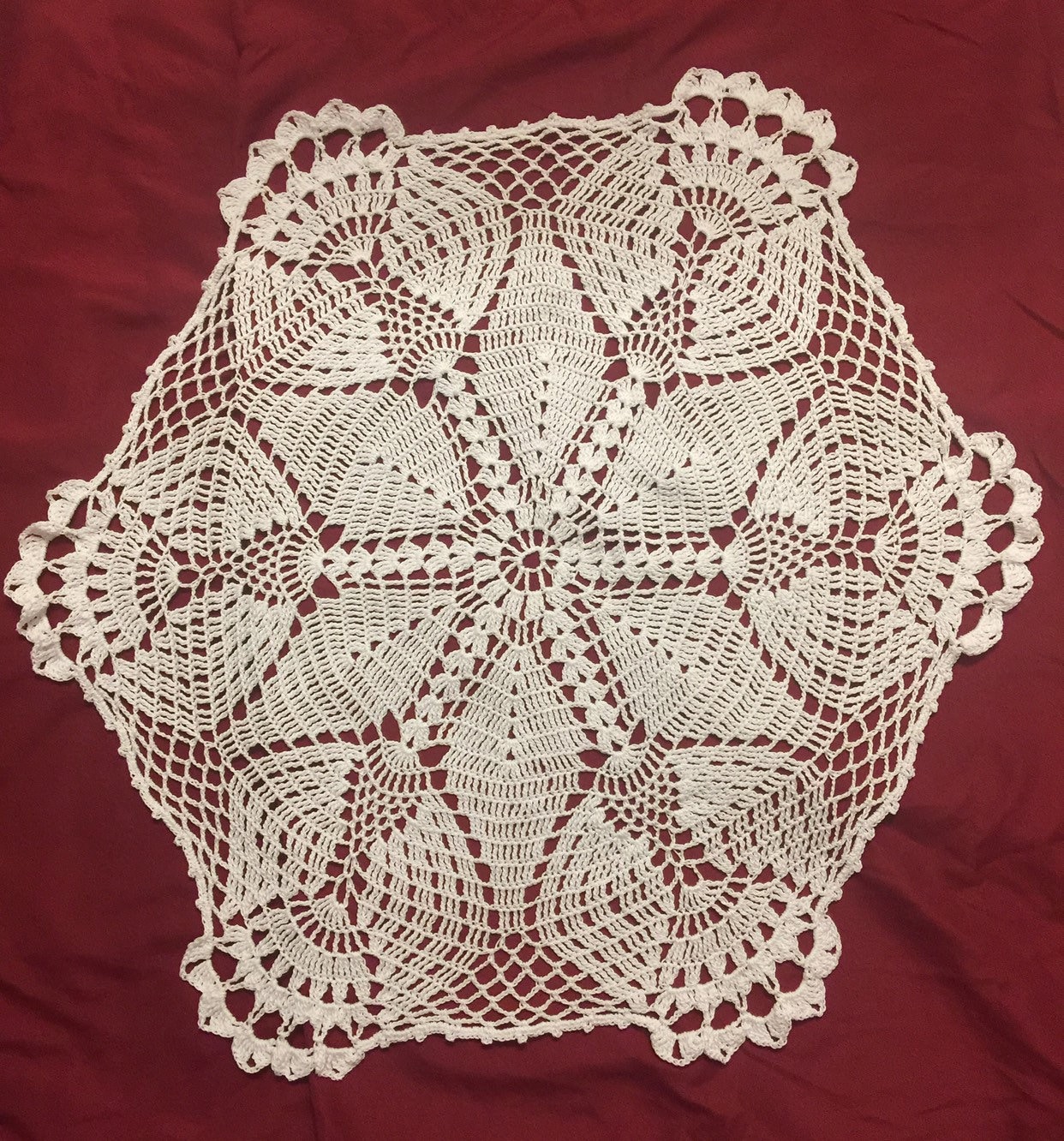 Crochet White Small Cloth for Small Round Tables. Hand Crochet - Etsy UK