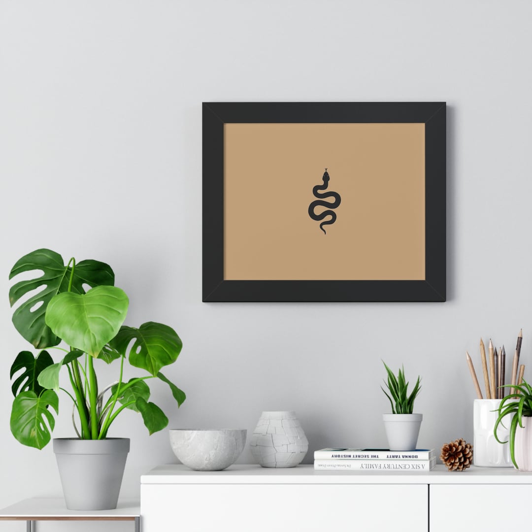 Framed Horizontal Snake Poster - Etsy