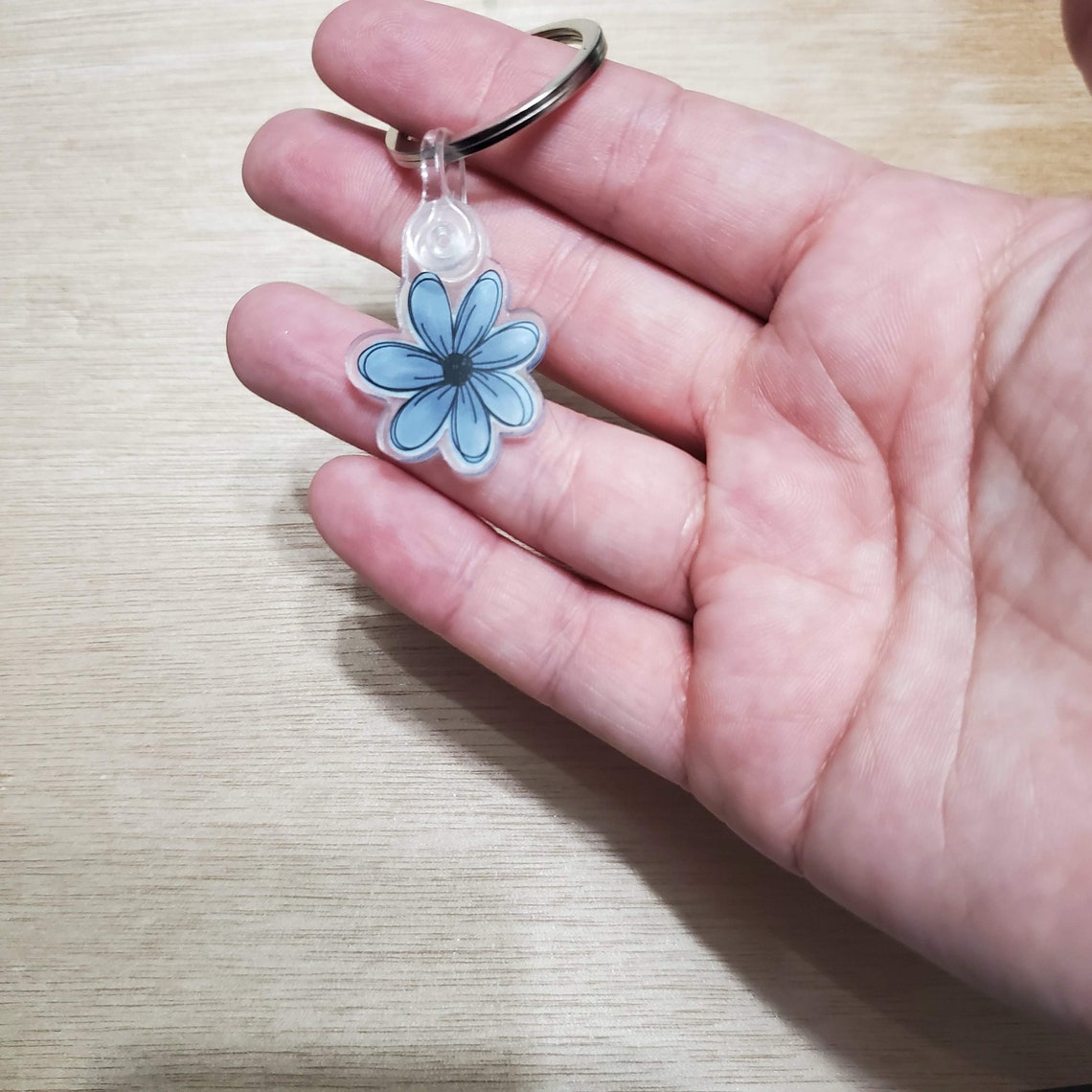 Flower Keychain - Etsy