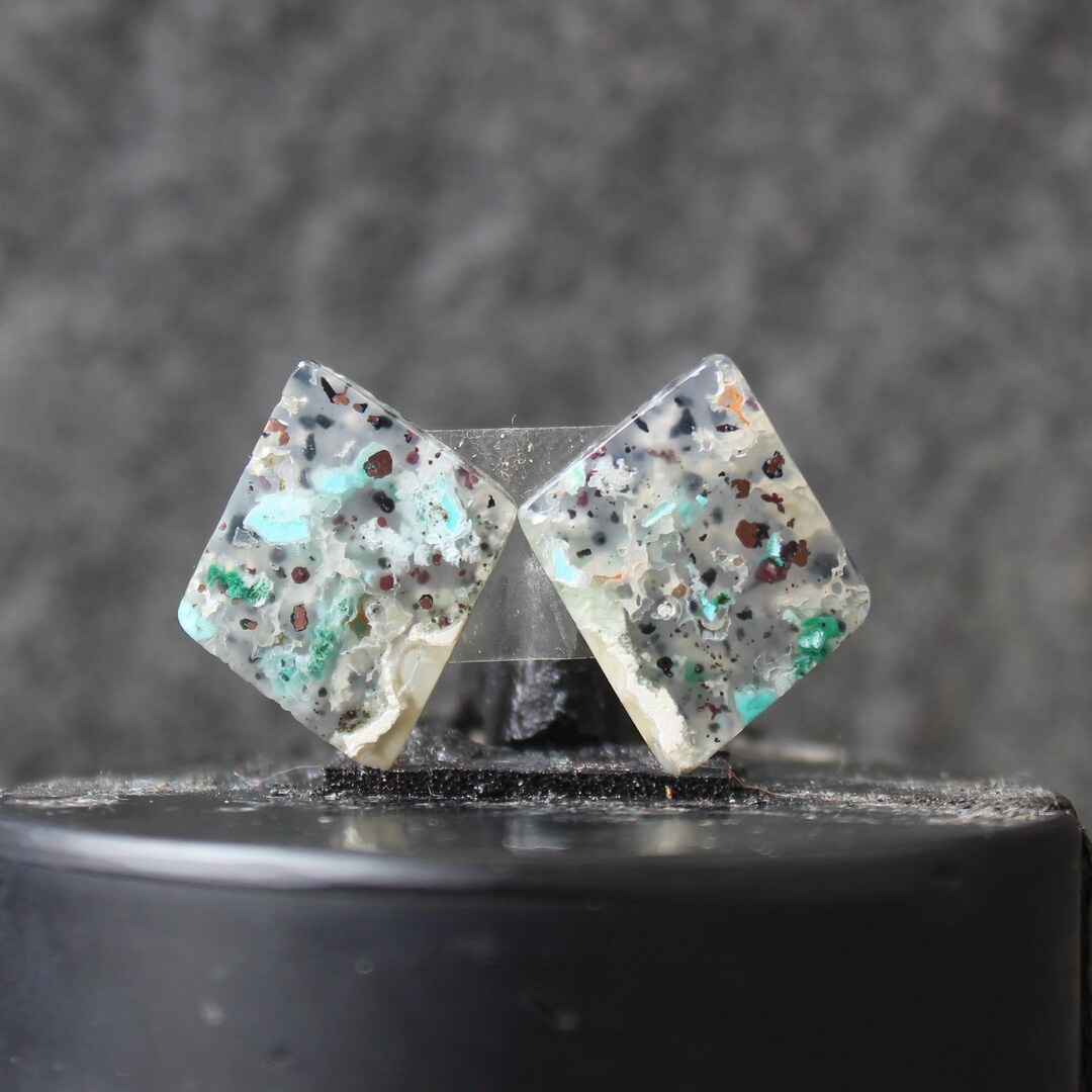 Confetti Chrysocolla Pair - Etsy