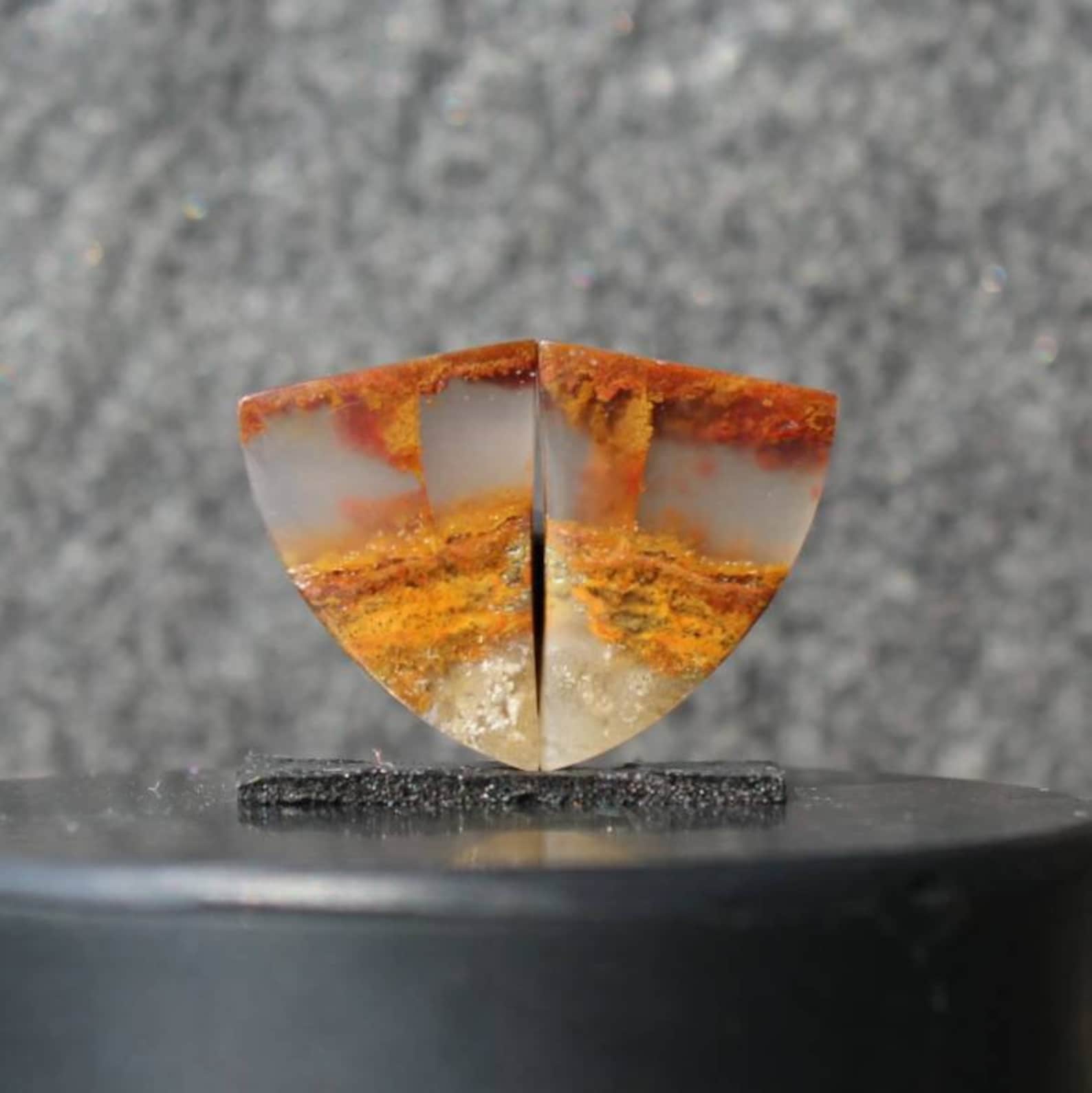 Opalized wood agate pair | Etsy