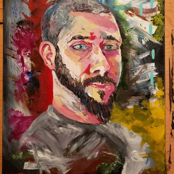 Self Portrait Acrylic Painting - Etsy