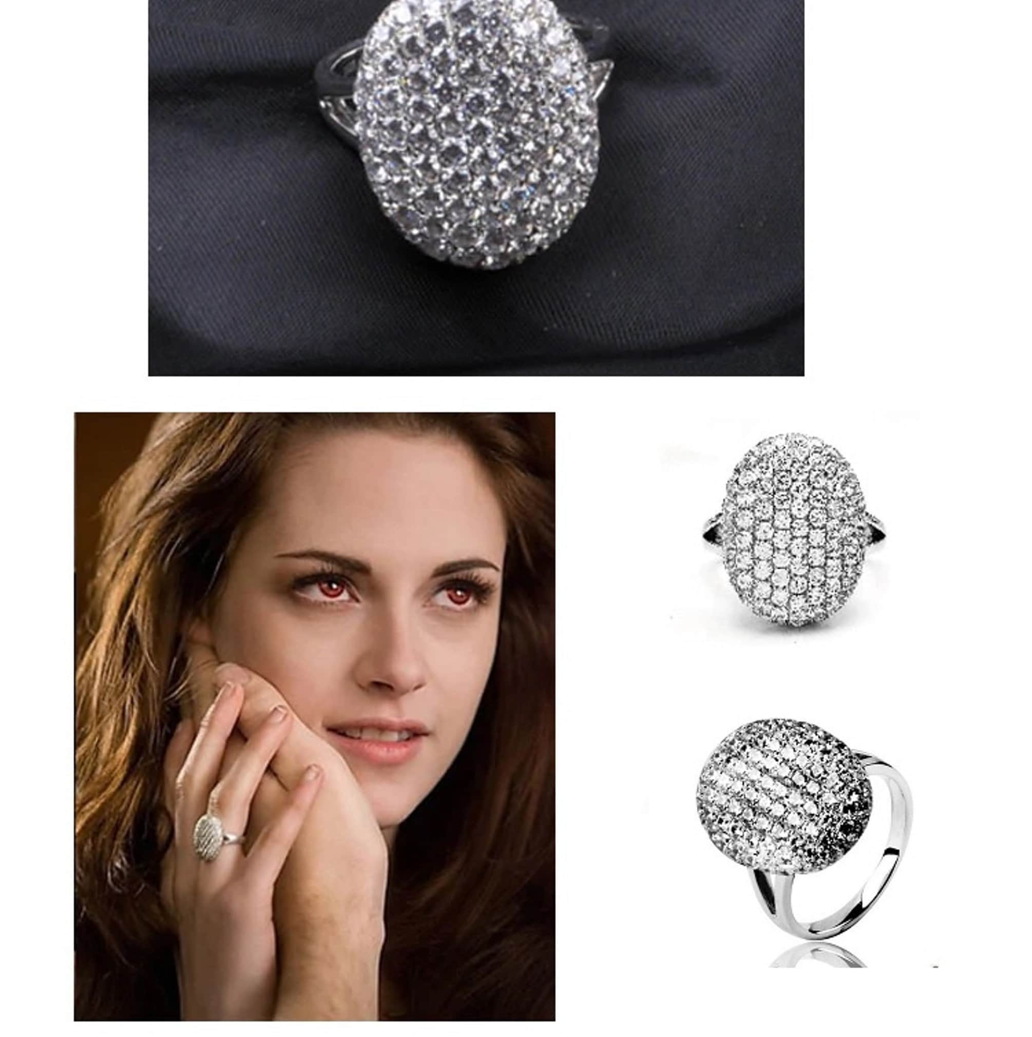 Twilight Saga Breaking Dawn Bella Swan Engagement Sliver Ring | Etsy