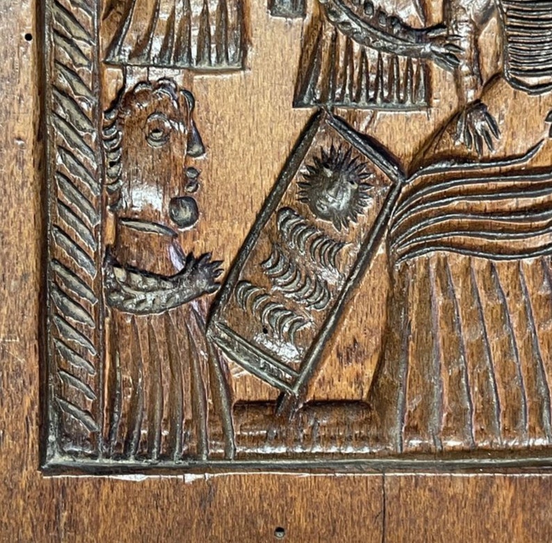 Rare Antique - Dutch Wooden Forms Folk Art Speculaas Cookie Mold Vorm ...