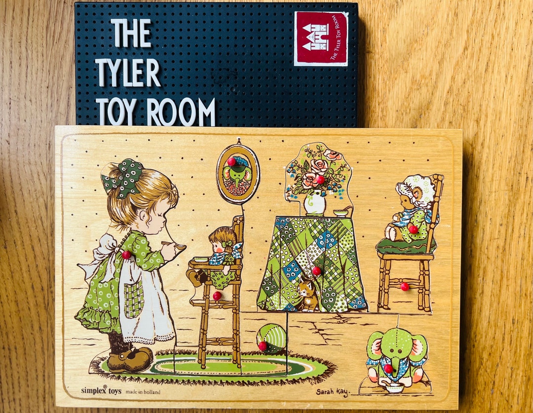 Vintage Puzzelspel - Houten Puzzels Voor Kinderen - Simplex Speelgoed ...