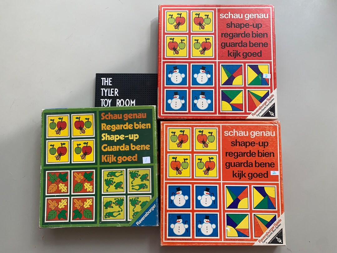 Ravensburger 1971 Schau Genau Game - Concentration Lotto - Gemaakt in ...