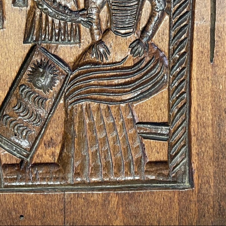 Rare Antique - Dutch Wooden Forms Folk Art Speculaas Cookie Mold Vorm ...