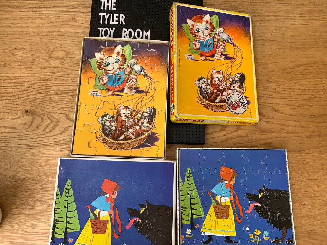2 X Vintage Puzzles / Simplex / Pony / Jig Saw / Made in Holland ...