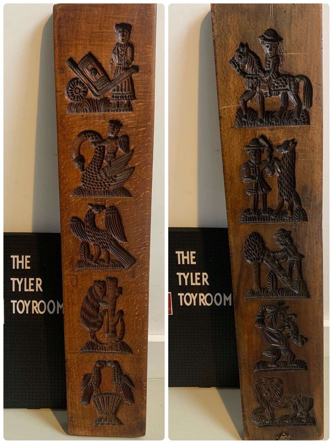 Rare Antique Dutch Wooden Forms Folk Art Speculaas Cookie Mold Vorm ...