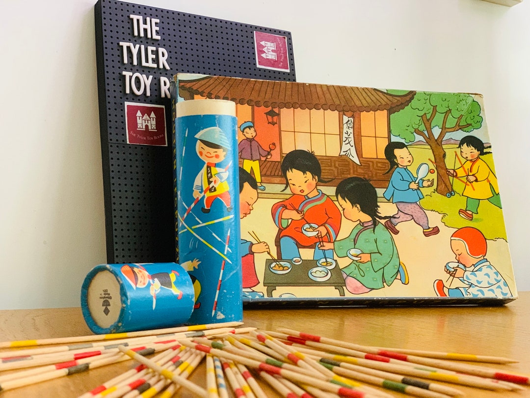 Set of Two Vintage Asian Themed Games Vero Mikado and Puzzle - Etsy