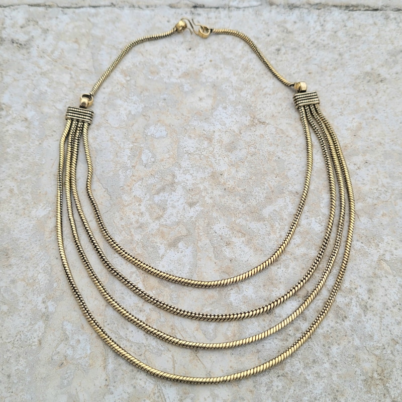 Multi Chain Necklace - Etsy