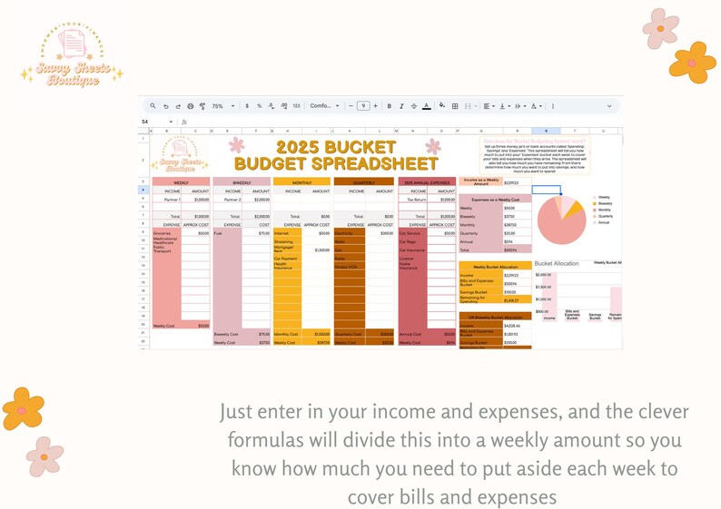 2025 Bucket Budget Spreadsheet - Etsy