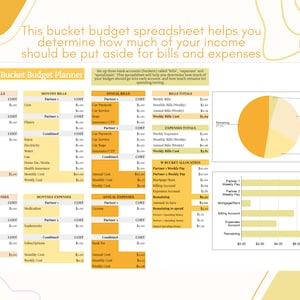 Savvy Sheets Couples Bucket Budget Spreadsheet Google Sheets Instant ...