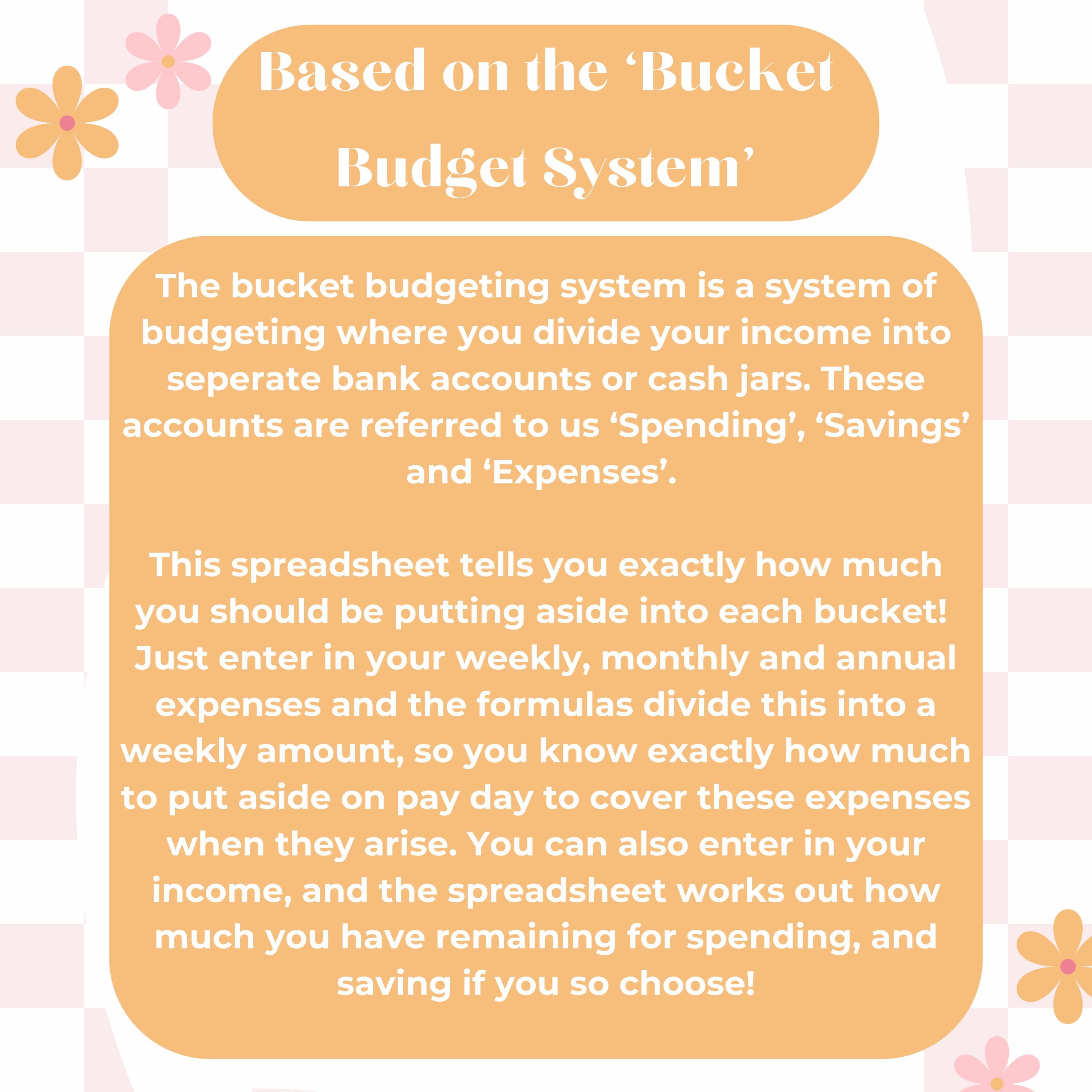 Ultimate Bucket Budget Spreadsheet - by Savvy Sheets Boutique - Etsy