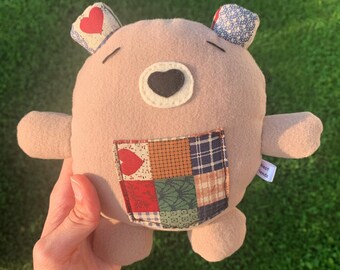 Patchwork Bear - Etsy