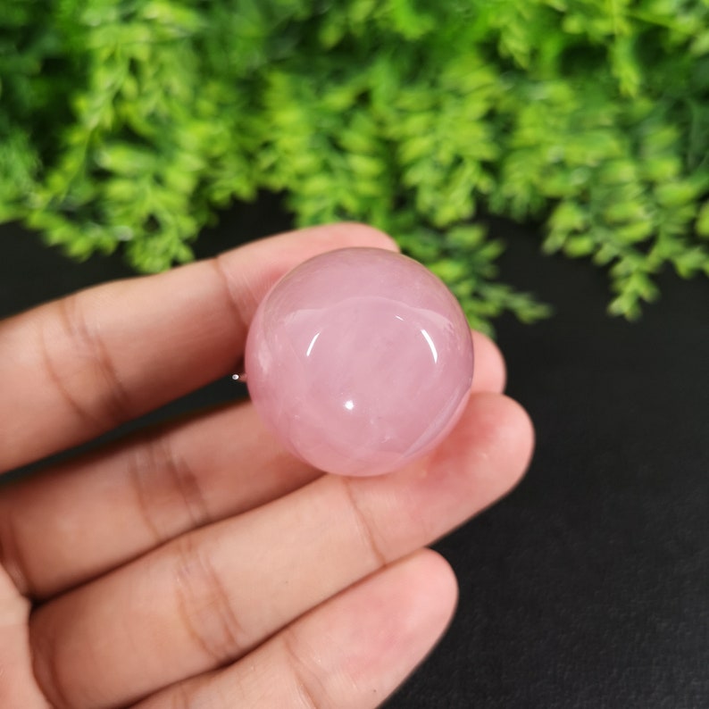 Christmas Apple Natural Rose Quartz Crystal Carved Apple Reiki - Etsy