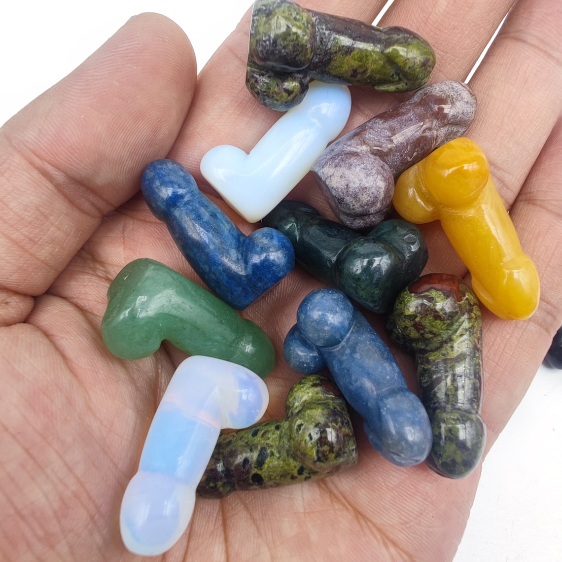 15pcs Crystal Penis/carving Crystal Gemstone Reiki Mineral - Etsy