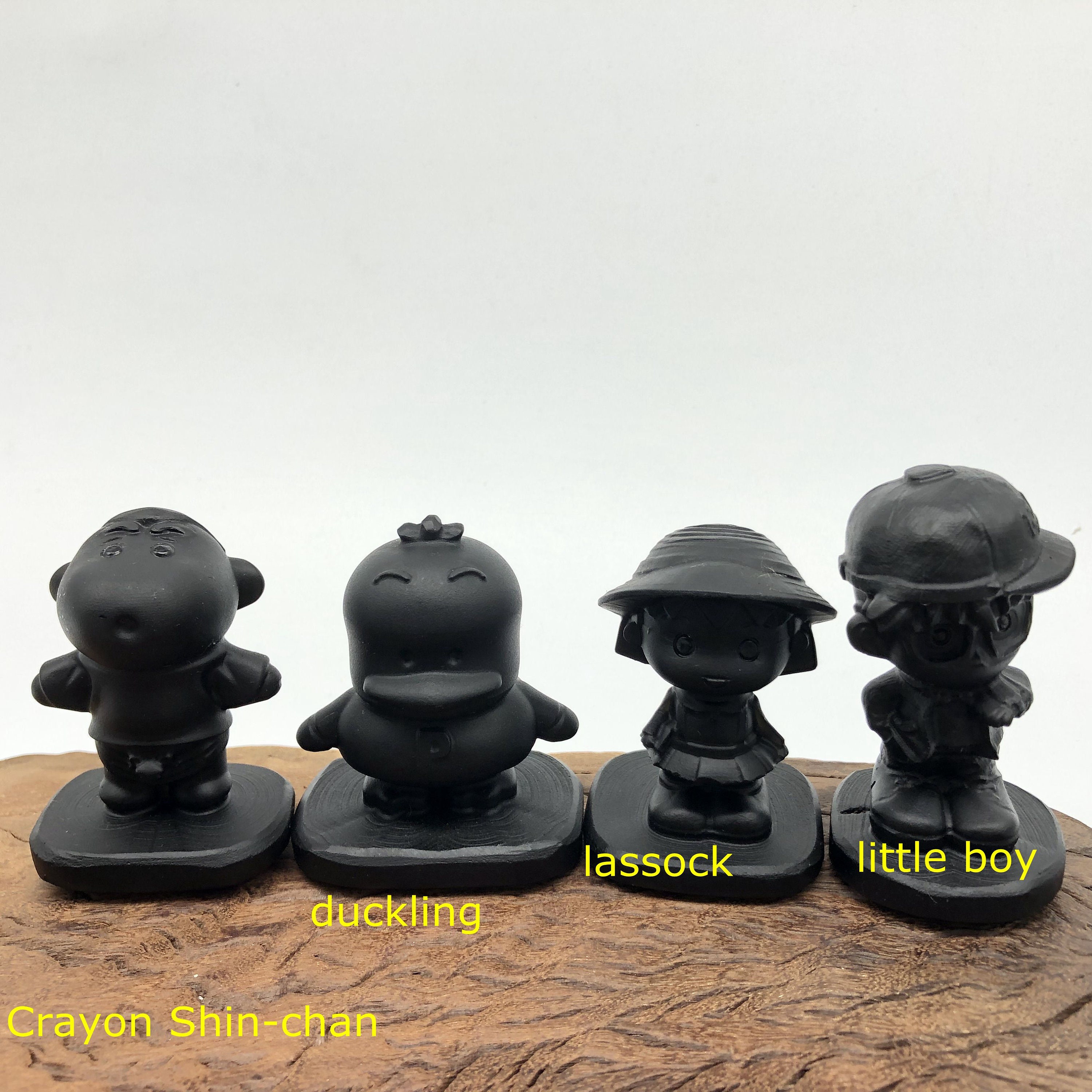 Obsidian Cartoon Figure Carving Crystal Souvenir Gift - Etsy