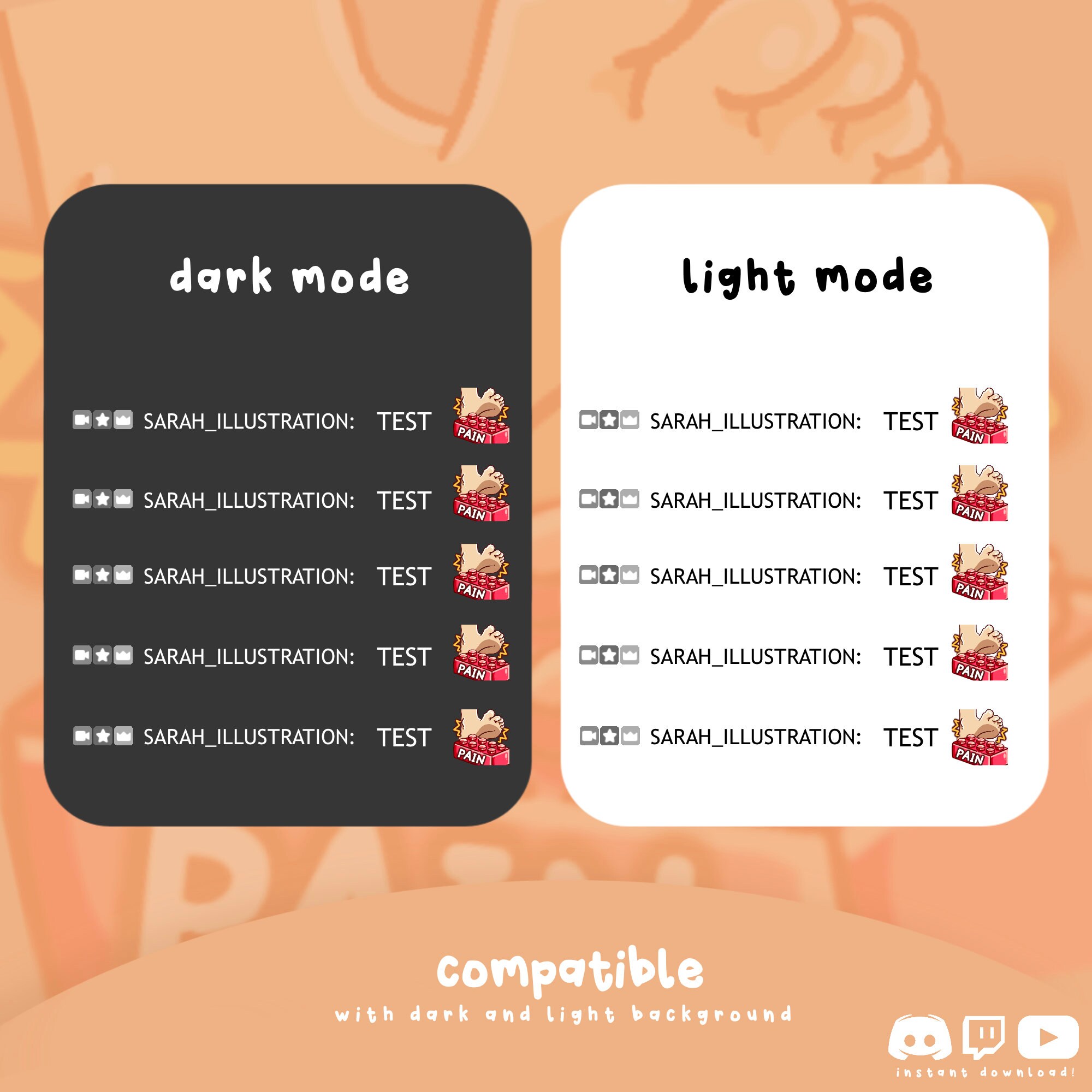 Pain Emote High Quality Memes Twitch Discord Youtube Directly Upload - Etsy