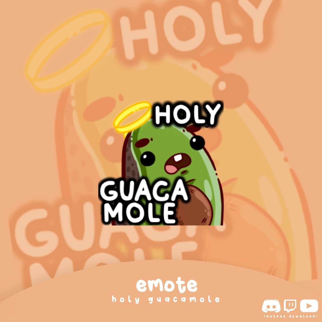 Holy Gucamole Emote High-quality Avocado Pokemon Twitch Discord Youtube ...