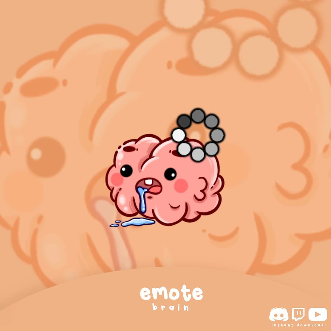 Buy Brain Emote High-quality Errors Twitch Discord Youtube Direct ...