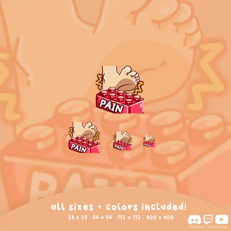 Pain Emote High Quality Memes Twitch Discord Youtube Directly Upload - Etsy
