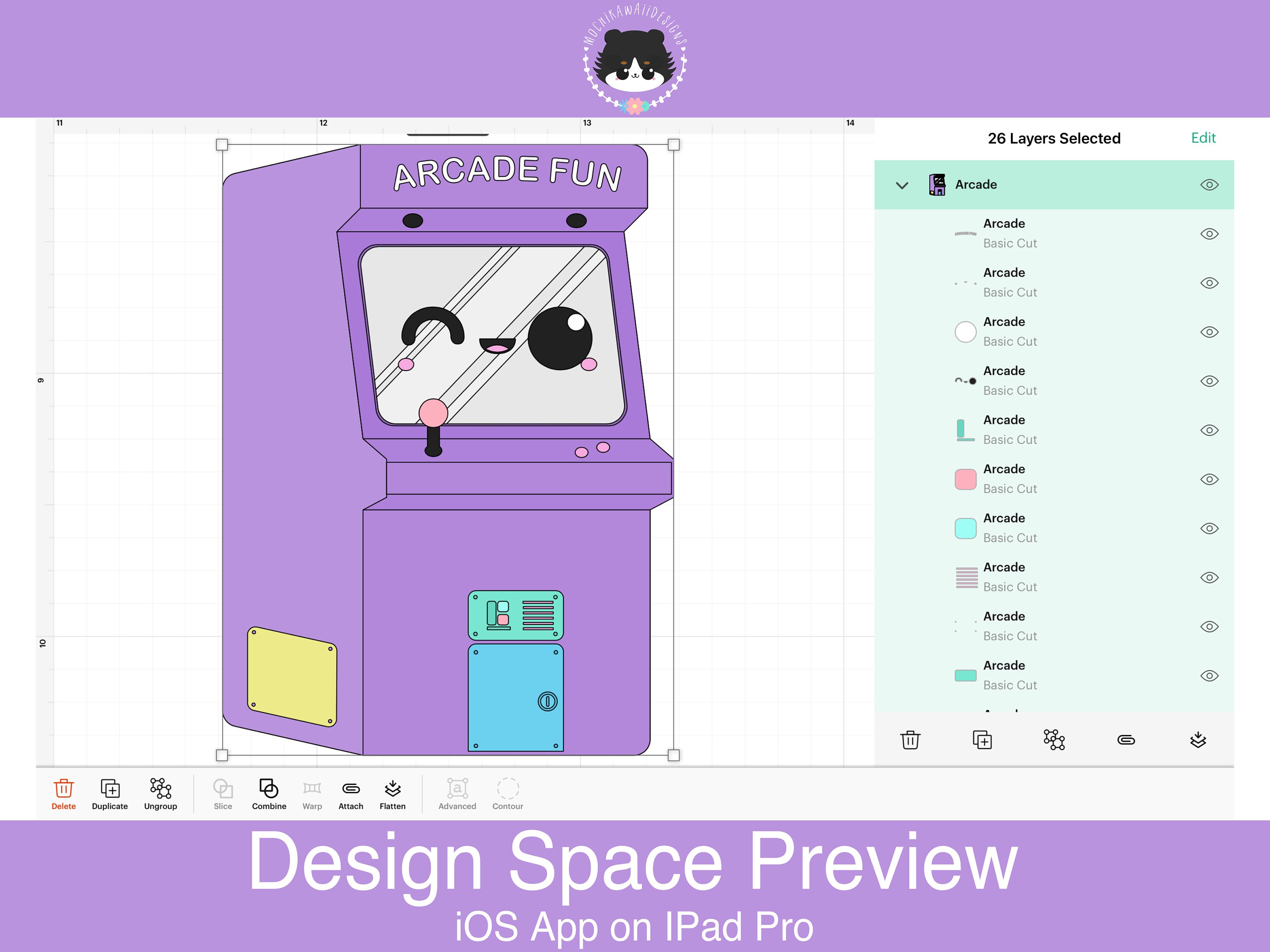 Kawaii Arcade Machine SVG - Layered for Easy Use | Retro Game Svg, Eps ...