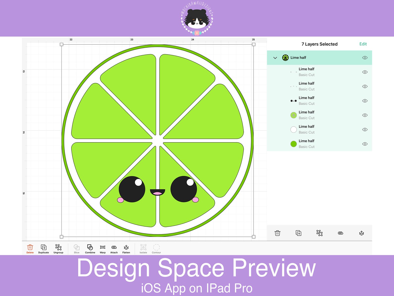 Lime SVG & Lime Slice SVG | Kawaii Lime Svg Bundle - Layered for Easy ...