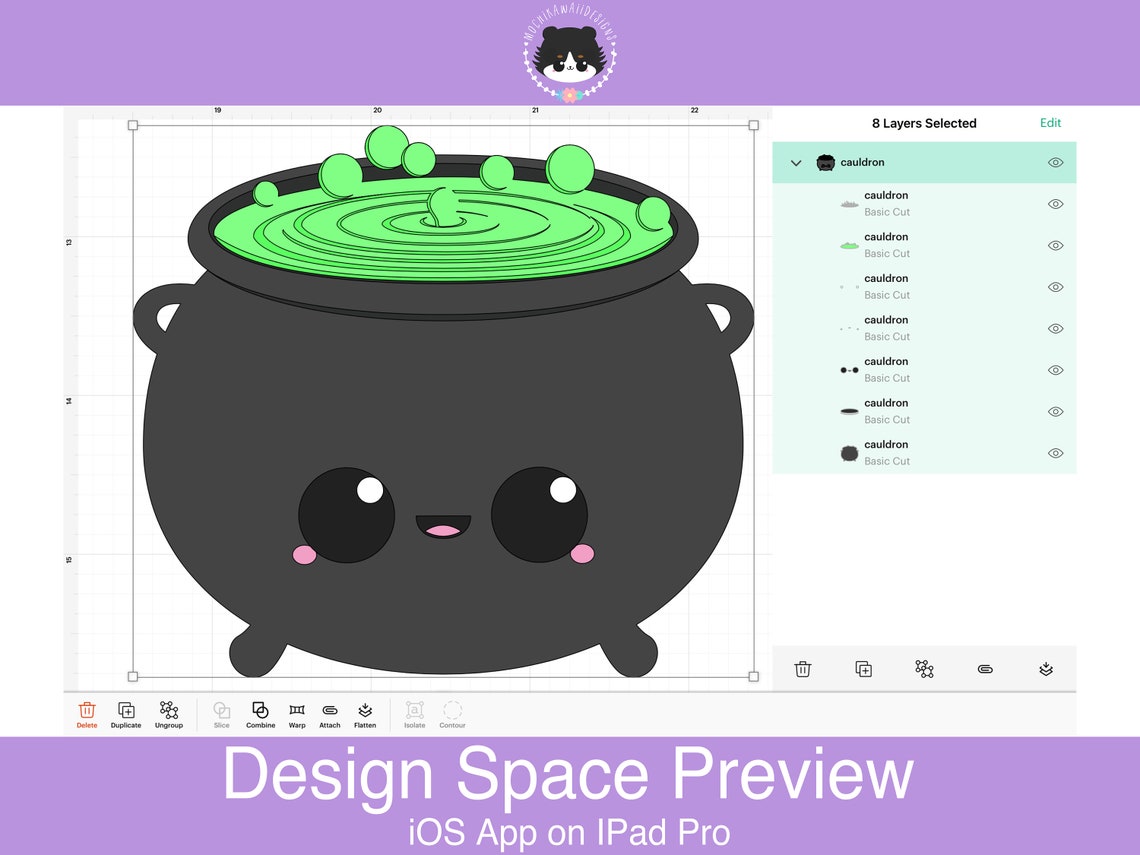 Cauldron SVG | Halloween Cauldron SVG - Layered for Easy Use | Svg, Eps ...