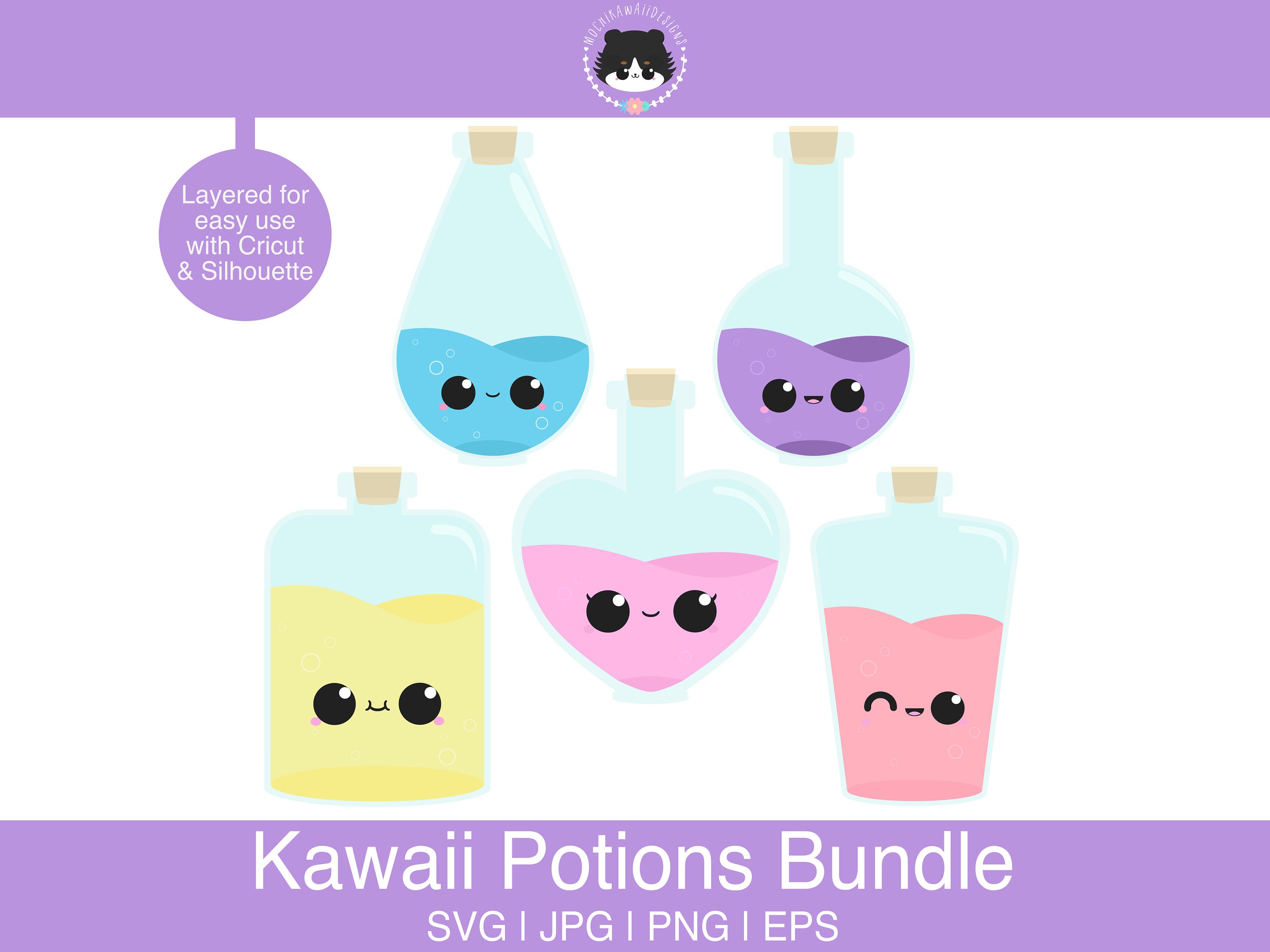 Potions SVG Bundle - Layered for Easy Use | Halloween Potions Svg, Eps ...