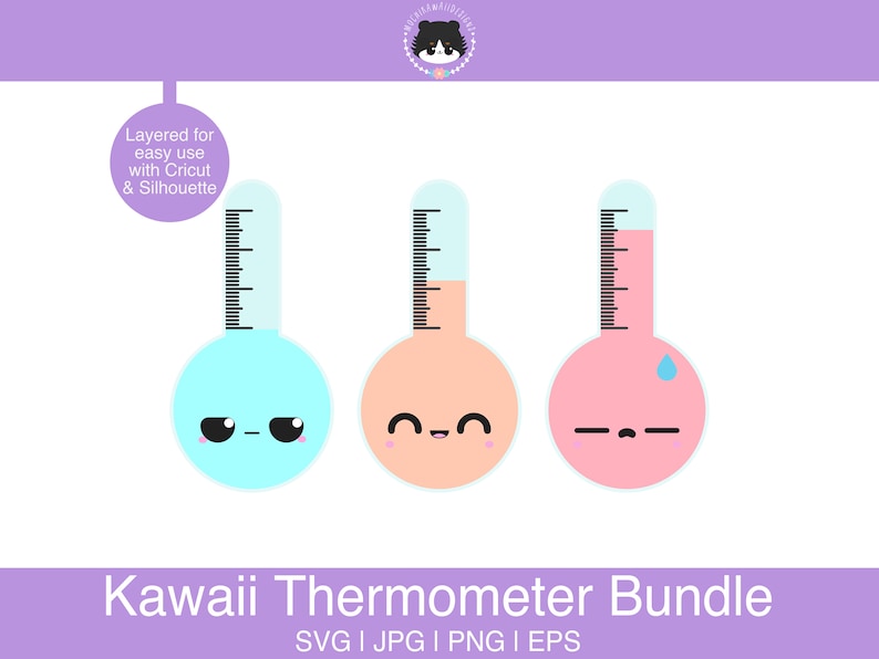 Thermometer SVG Bundle Weather SVG Layered for Easy Use Svg, Eps, Jpg ...