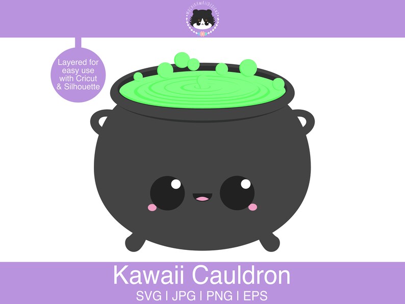 Cauldron SVG | Halloween Cauldron SVG - Layered for Easy Use | Svg, Eps ...