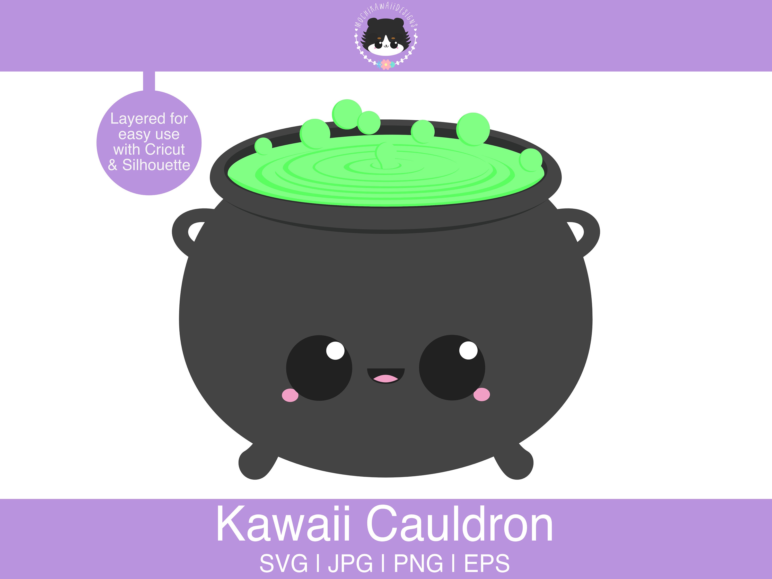 Cauldron SVG | Halloween Cauldron SVG - Layered for Easy Use | Svg, Eps ...