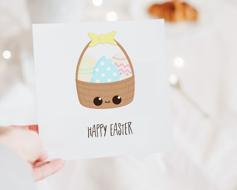 Kawaii Easter Clipart | Kawaii Clipart | Easter Bunny | Easter Basket ...